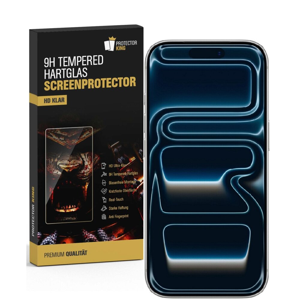 4x 9H Panzerglas für iPhone 17 Pro Max HD klar echtes Tempered Glass ...